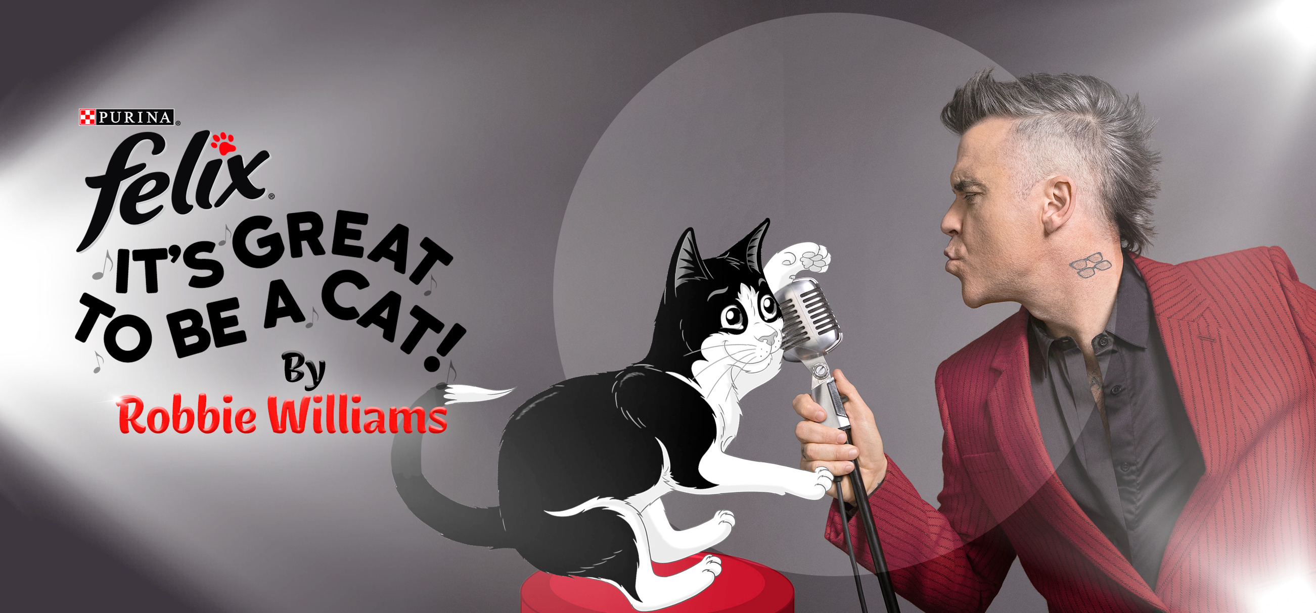 Felix e Robbie Williams | Mūsu zīmols | Felix | Purina®